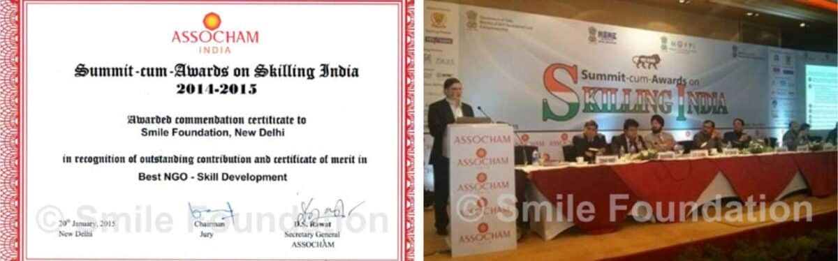 Smile Foundation recognized as Best NGO (Skill Development) by ASSOCHAM ...